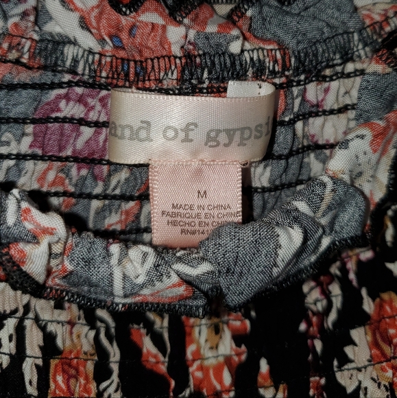 Band of Gypsies | Dresses | Band Of Gypsies Womens Size M Smocked Boho ...